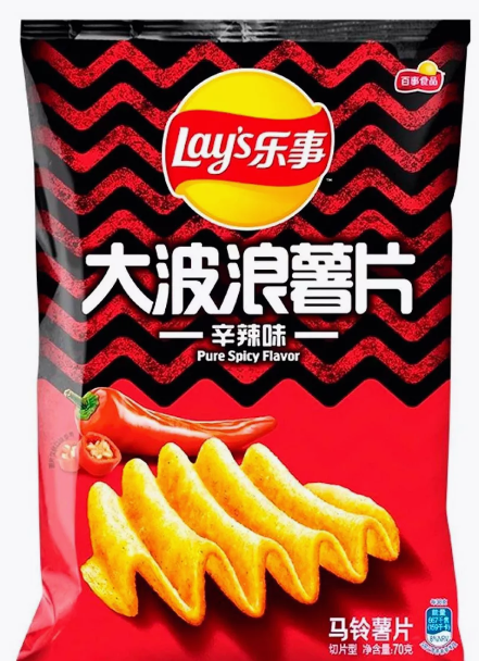 Чипсы Лейс рифленые с перцем Чили 70гр купить чипсы Lays Pure Spicy