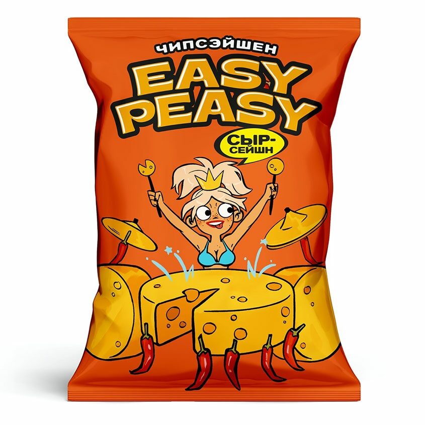 Чипсы EASY PEASY СЫР-СЕЙШН, 120гр - купить картофель хрустящий EASY ...